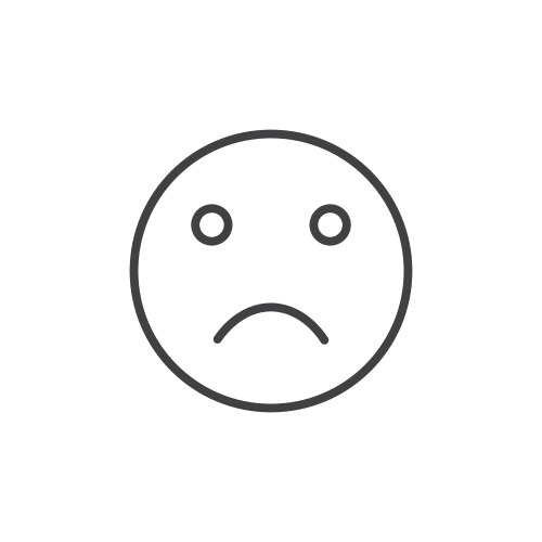Sad icon Royalty Free Vector Image - VectorStock