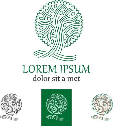 Tree-rings set Royalty Free Vector Image - VectorStock