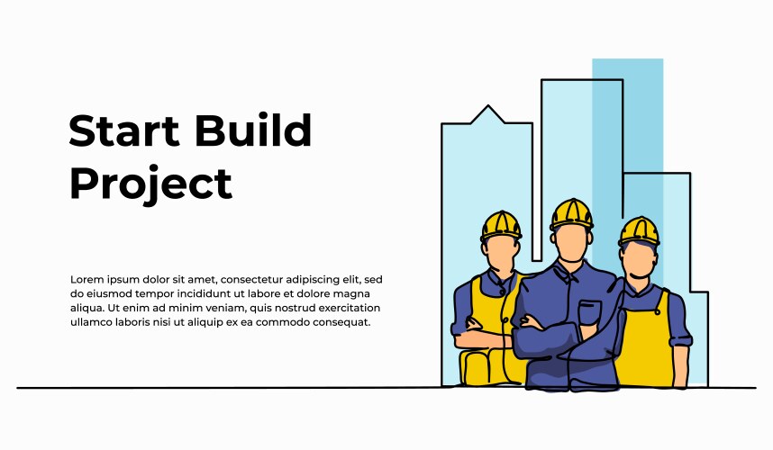 Project worker pose Royalty Free Vector Image - VectorStock