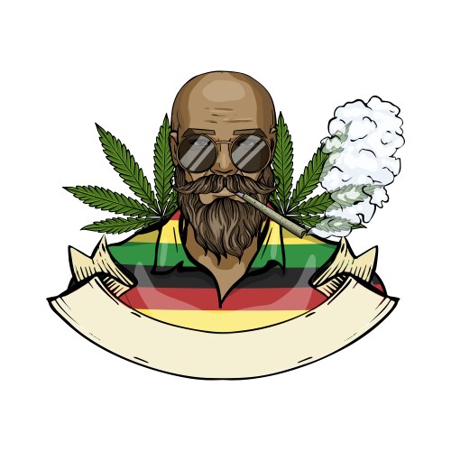 Rastaman Sketch Royalty Free Vector Image - VectorStock