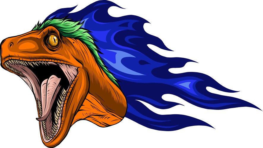 Velociraptor head Royalty Free Vector Image - VectorStock