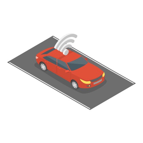 3d isometric flat conceptual Royalty Free Vector Image