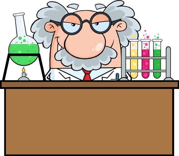 Scientist cartoon Royalty Free Vector Image - VectorStock