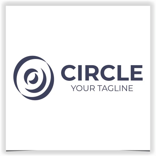Circular logo design template Royalty Free Vector Image