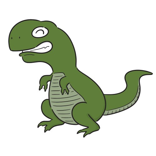 Adorable Green Dinosaur with Spots – Royalty-Free Vector | VectorStock