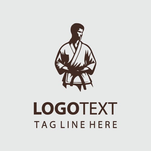 Karate logo Royalty Free Vector Image - VectorStock