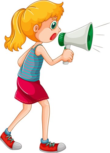 Shout Royalty Free Vector Image - VectorStock