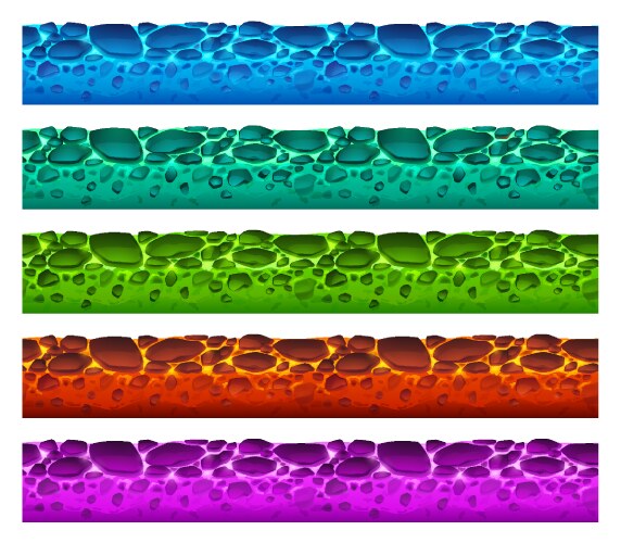 Seamless game ground textures Royalty Free Vector Image