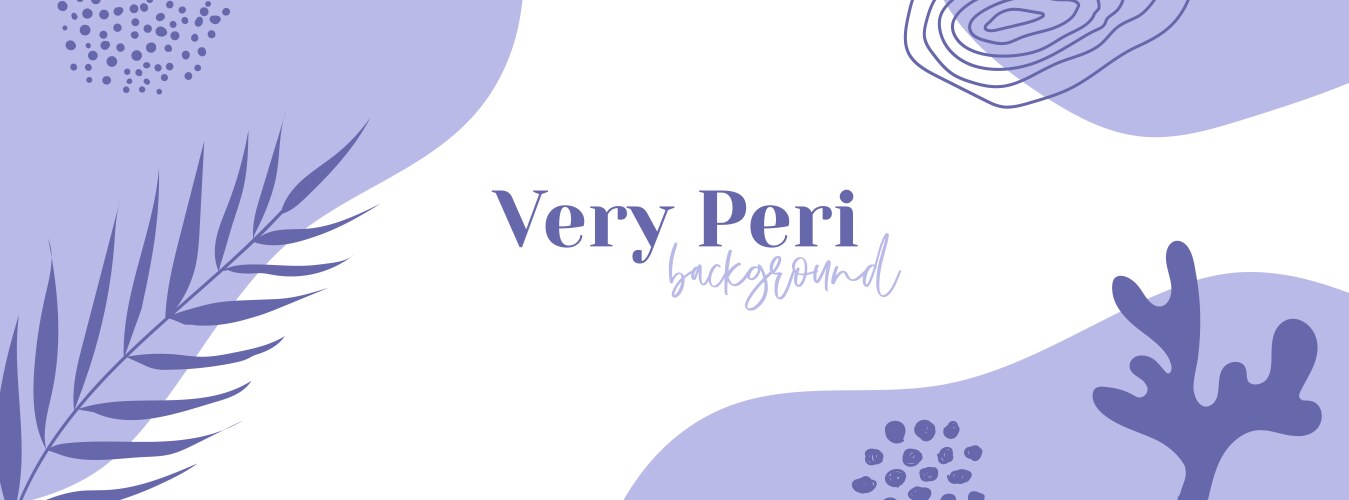 Abstract long banner in trendy very peri Vector Image