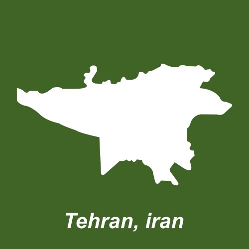 Tehran City Map Royalty Free Vector Image - VectorStock