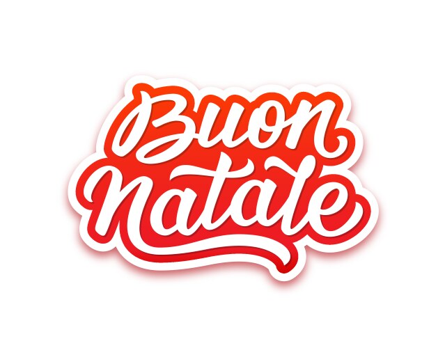 Buon natale christmas template Royalty Free Vector Image