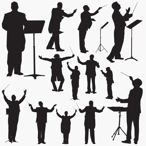 Music conductor Royalty Free Vector Image - VectorStock