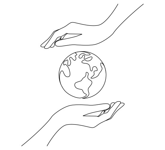 Hand Holding Earth Drawing Vector Images (over 970)