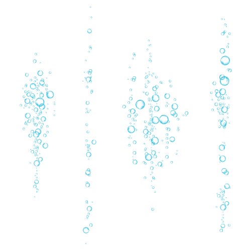 Oxygen o2 bubble logo design on white background Vector Image