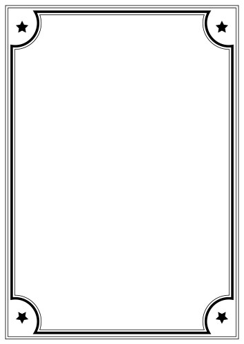 Page border a4 design for project Royalty Free Vector Image