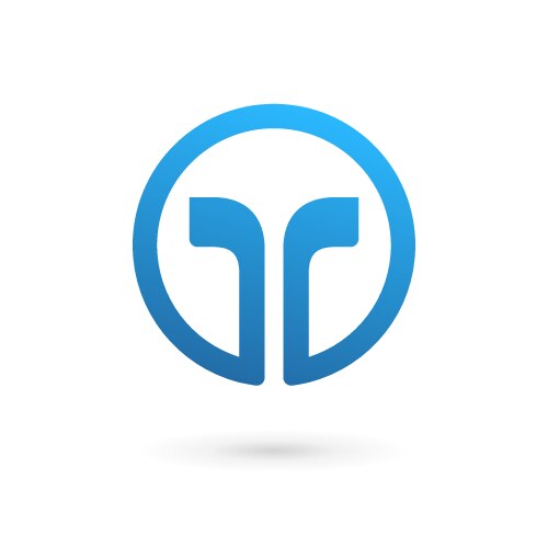 Letter t logo icon design template elements Vector Image