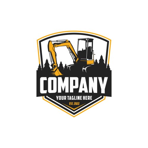 Mini Excavator Logo Vector Images (over 100)