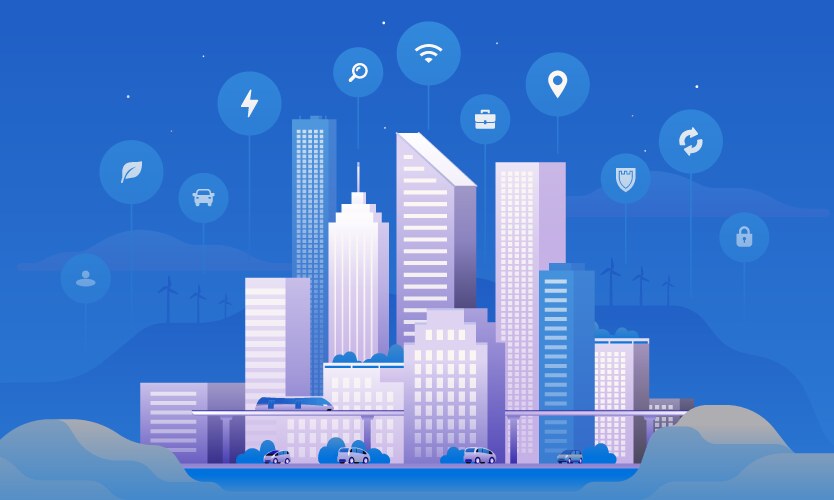 Smart City Infographic Vector Images (over 3,300)