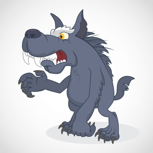 Cartoon werewolf Vector Images & Graphics for Commercial Use | VectorStock
