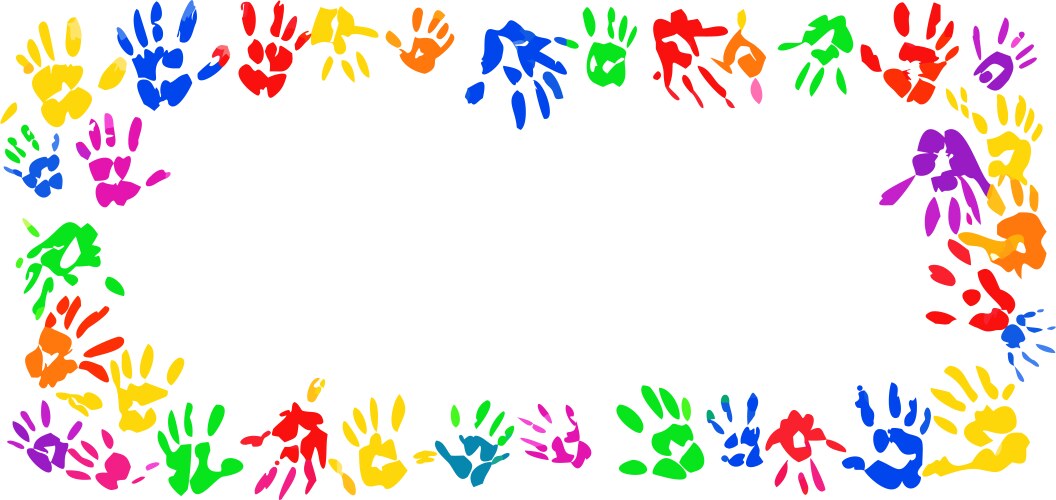 Handprint Borders Printable