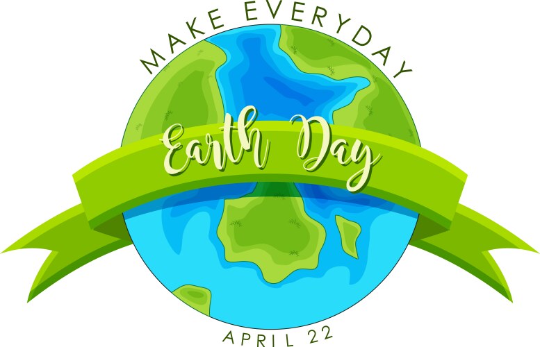 Happy earth day seamless pattern Royalty Free Vector Image