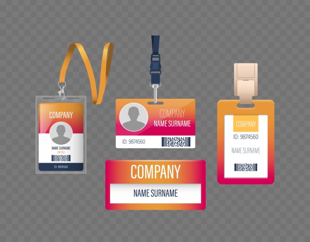 Photo Id Card Template Identity Vector Images (over 2,600)