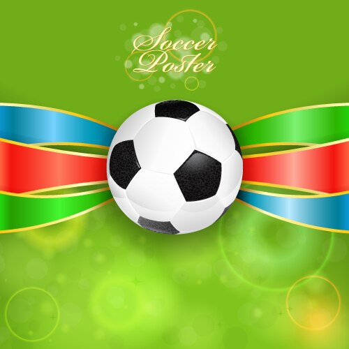 Soccer poster Royalty Free Vector Image - VectorStock