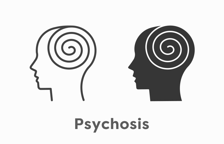 Psychotherapy icon on white background Royalty Free Vector