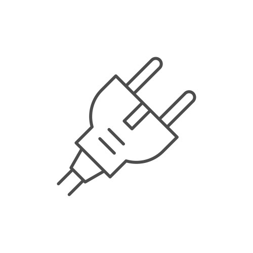 Electric plug graphic design Royalty Free Vector Image