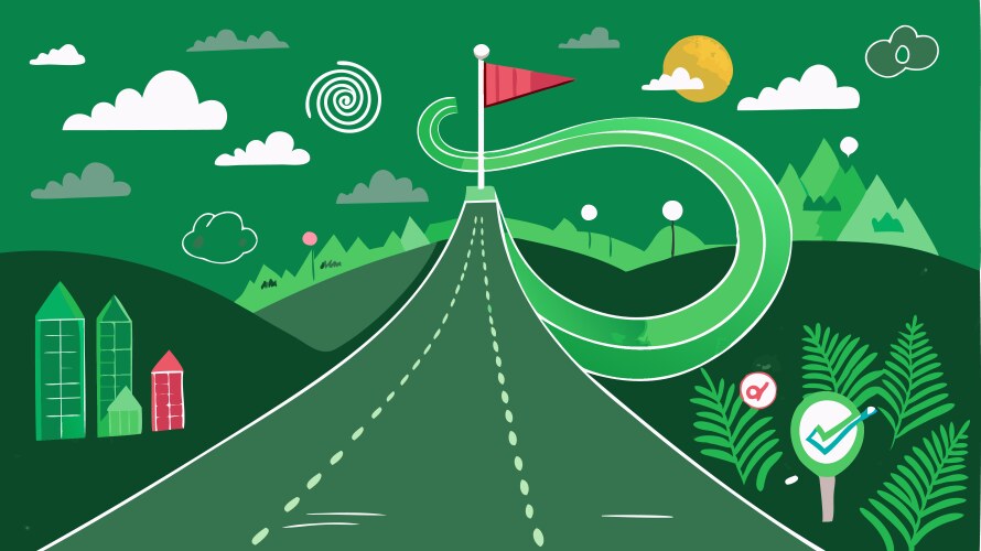 Project milestone roadmap path to success – Royalty-Free Vector ...