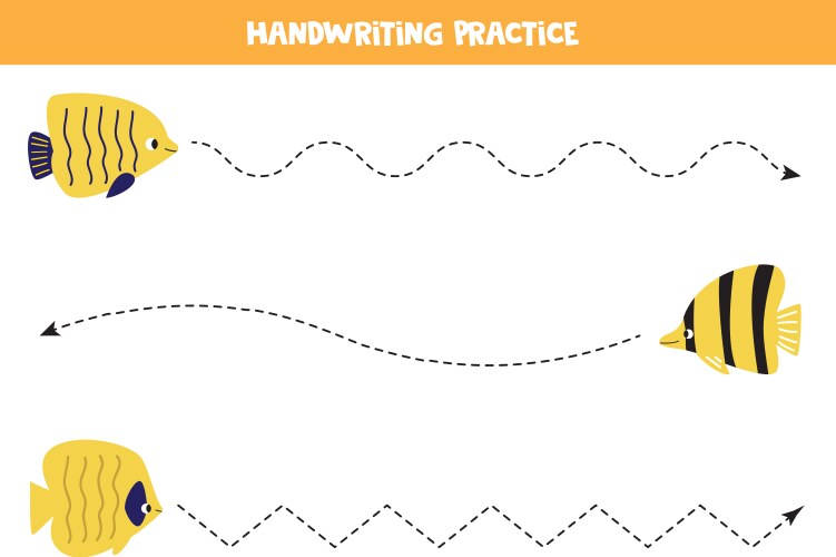 Tracing letters with cute jelly fish writing – Royalty-Free Vector ...