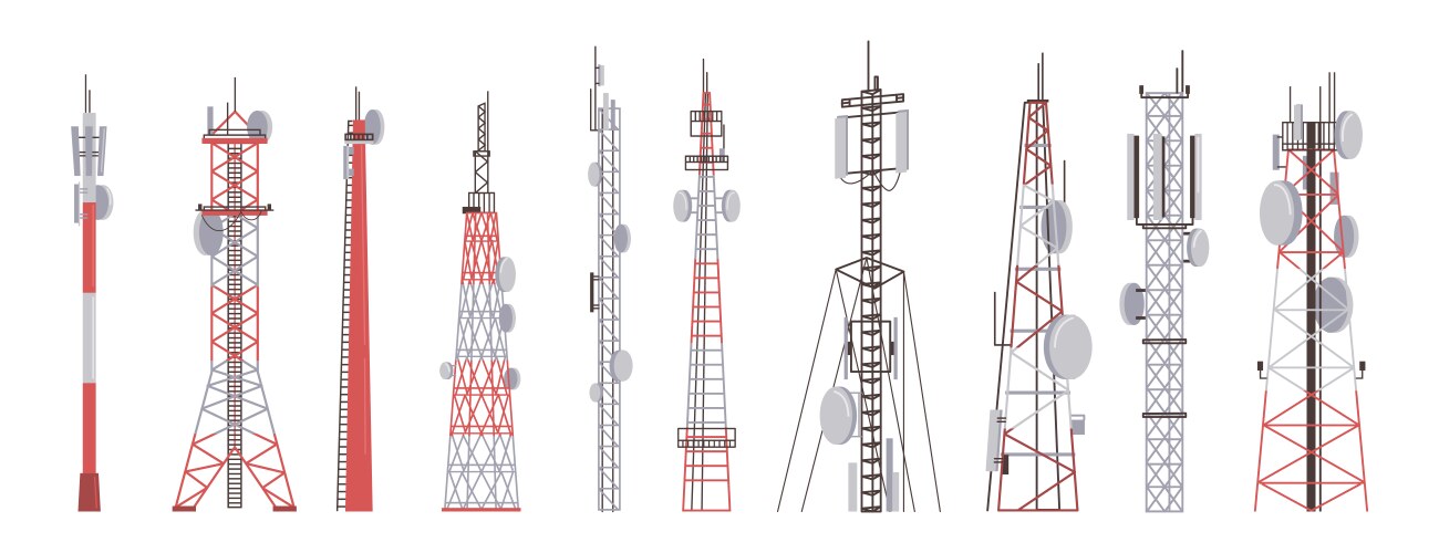 Telecom Tower Icon Vector Images (over 1,200)
