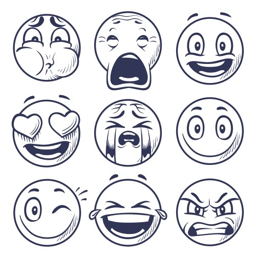 Smiley Face Outline Vector Images (over 5,400)