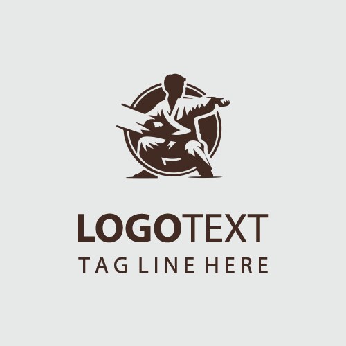 Karate logo Royalty Free Vector Image - VectorStock