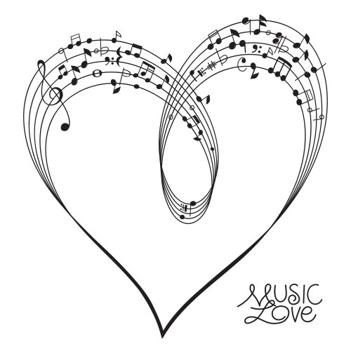 Cross with Music Notes Vector Images (over 700)