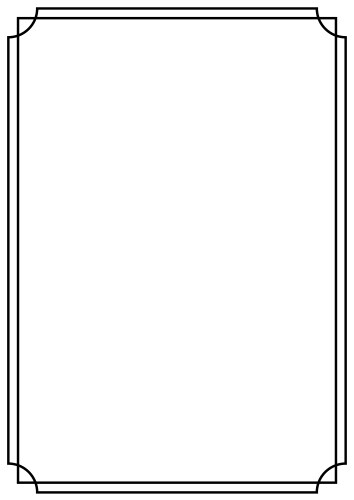 Page border a4 design for project Royalty Free Vector Image