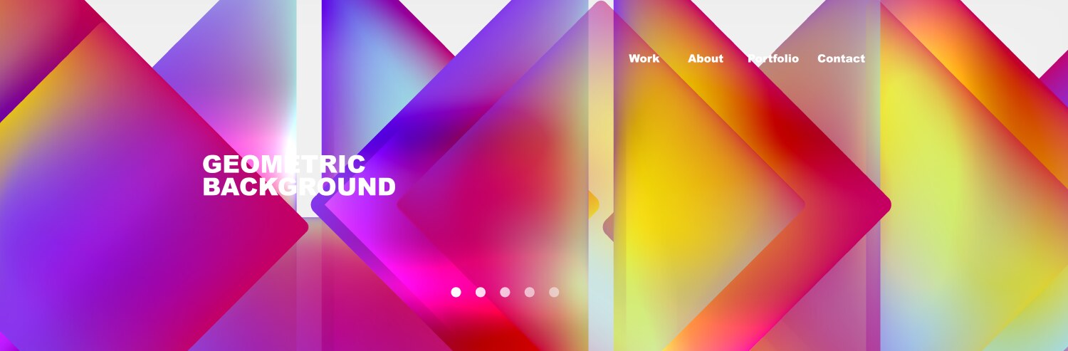 Triangle minimal web site page background design Vector Image