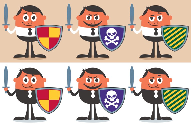 Cartoon guard security Vector Images & Graphics for Commercial Use ...