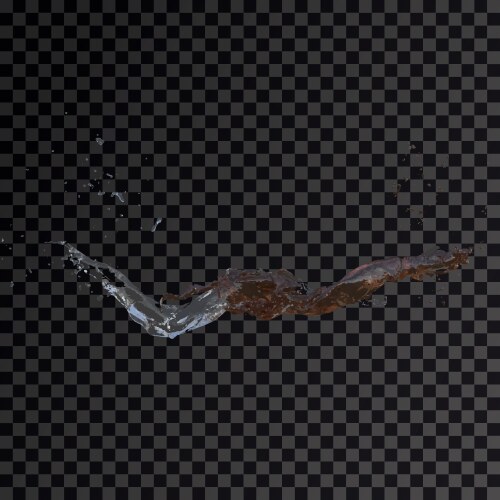 Water spill puddle on a isolated transparent Vector Image