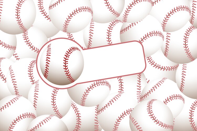 Baseball themed background Royalty Free Vector Image