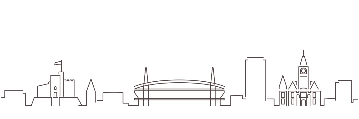 Cardiff skyline pop Royalty Free Vector Image - VectorStock