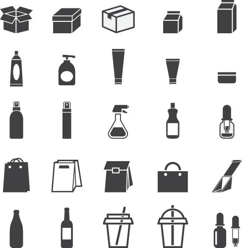 Packaging Icons Set Vector Images (over 220,000)