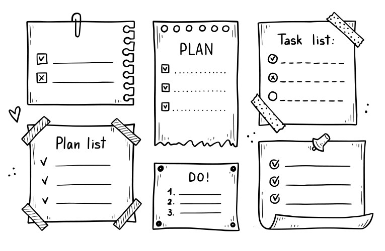 Task checklist clipboard with to do list Vector Image