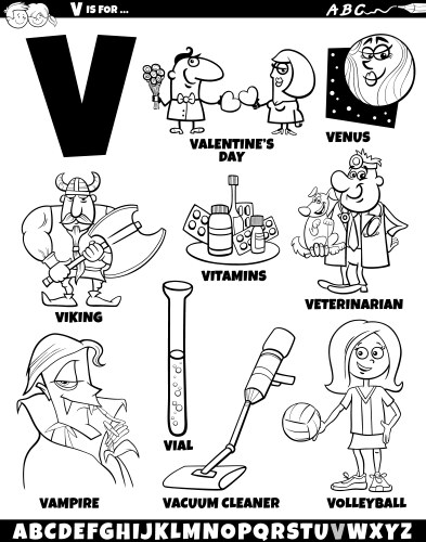 Alphabet Letter Objects Vector Images (over 37,000)