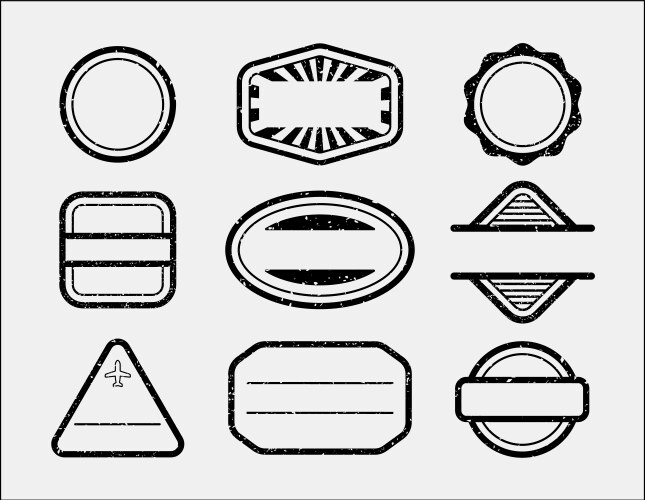 Office stamps Royalty Free Vector Image - VectorStock