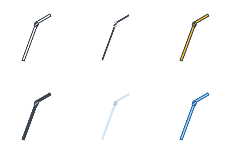 Pitcher icons with different styles water Vector Image