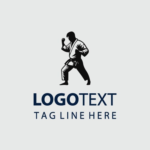 Karate logo Royalty Free Vector Image - VectorStock