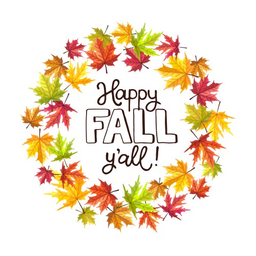Autumn Floral Border Royalty Free Vector Image