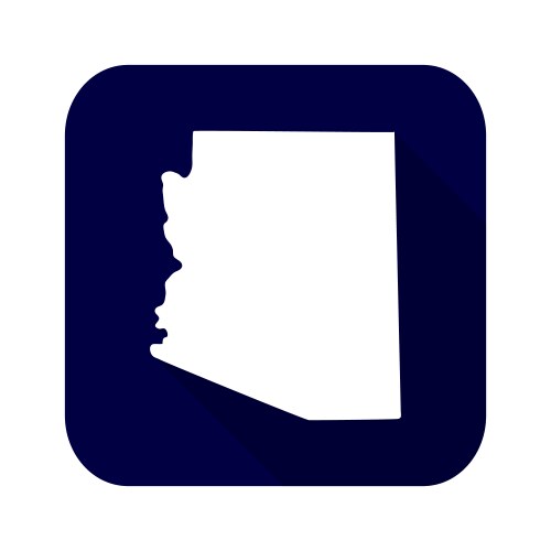 Arizona state in the united states map Royalty Free Vector