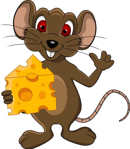 Cartoon dead mouse Royalty Free Vector Image - VectorStock